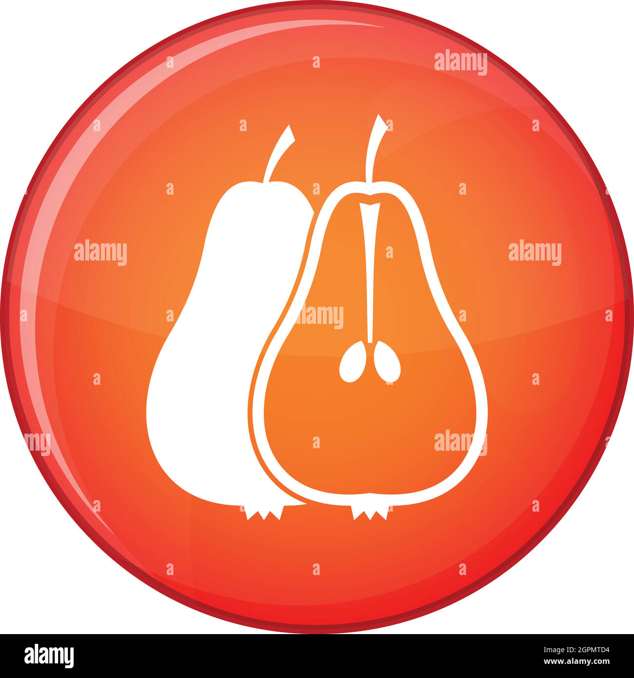 Pear icon, flat style Stock Vector Image & Art - Alamy