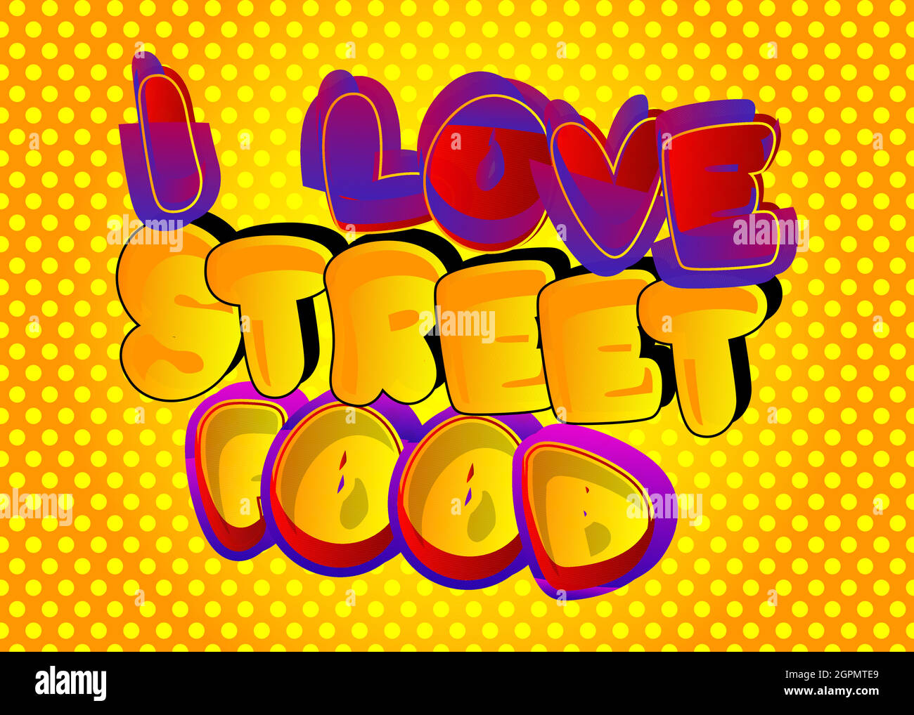 Food comic hi-res stock photography and images - Alamy