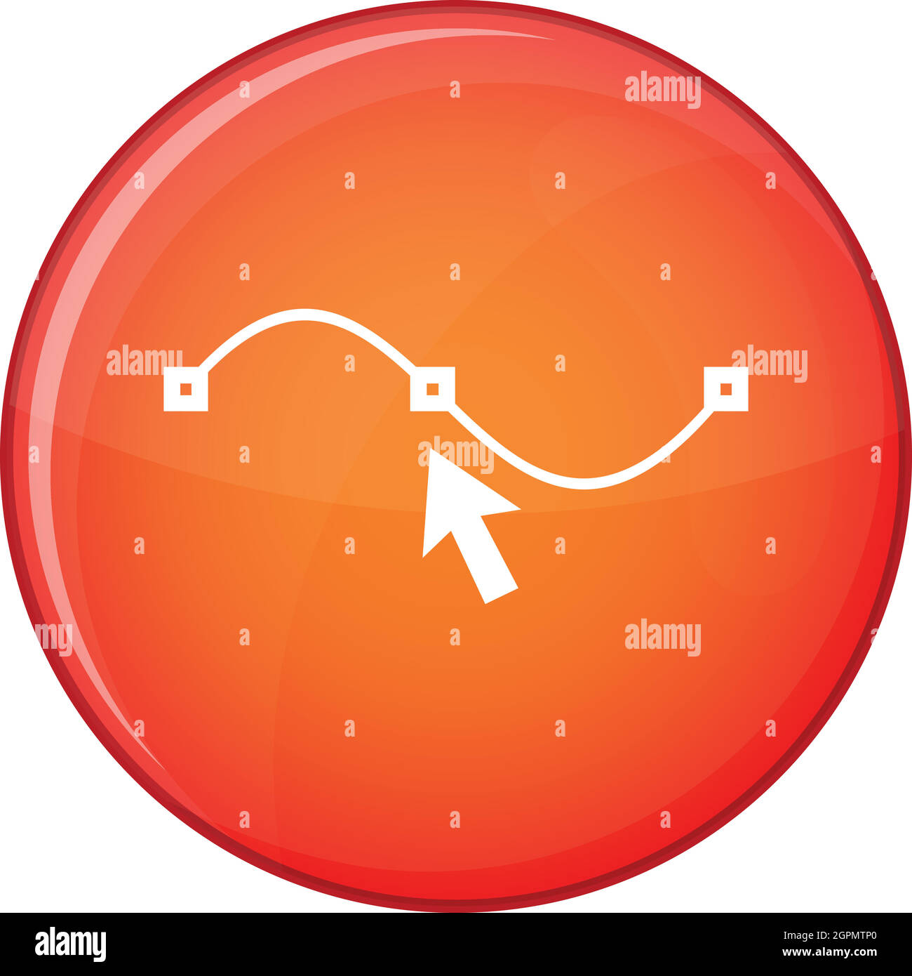 Drawing the curve icon, flat style Stock Vector Image & Art - Alamy