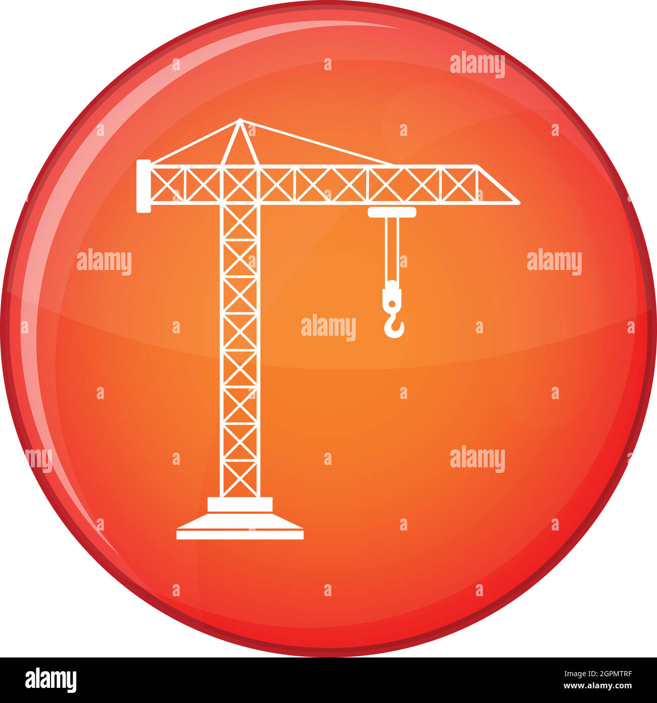 Work tower crane construction site Stock Vector Images - Alamy