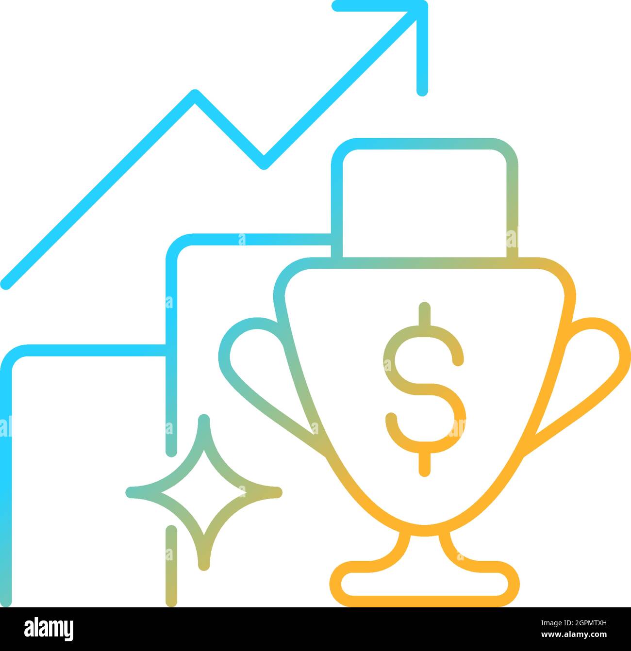 Performance bonus gradient linear vector icon Stock Vector Image & Art ...