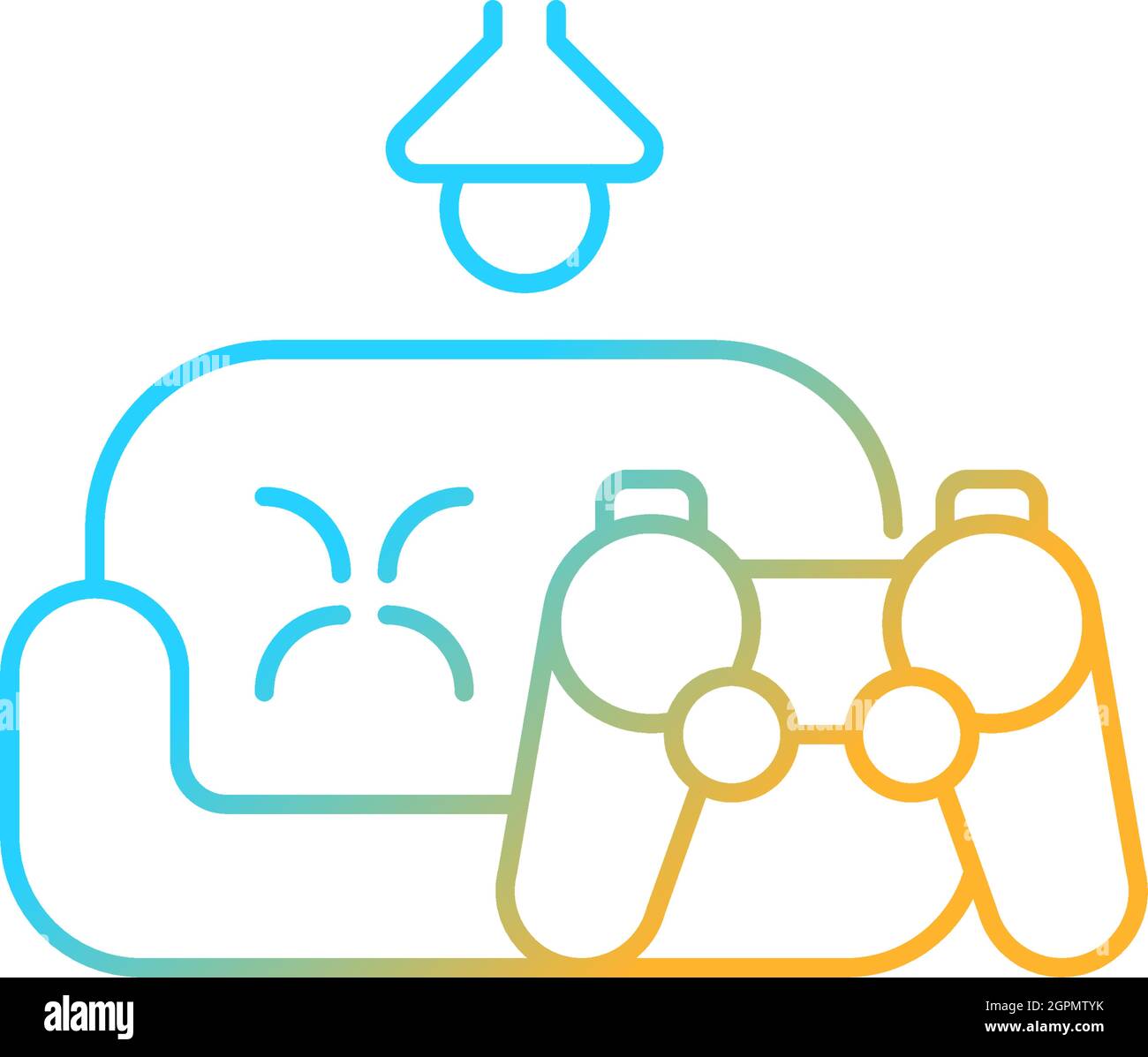 Game room gradient linear vector icon Stock Vector Image & Art - Alamy