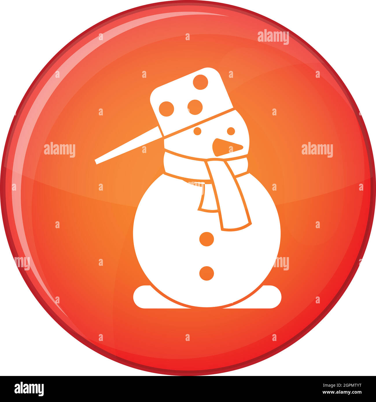 Snowman color icon hi-res stock photography and images - Alamy