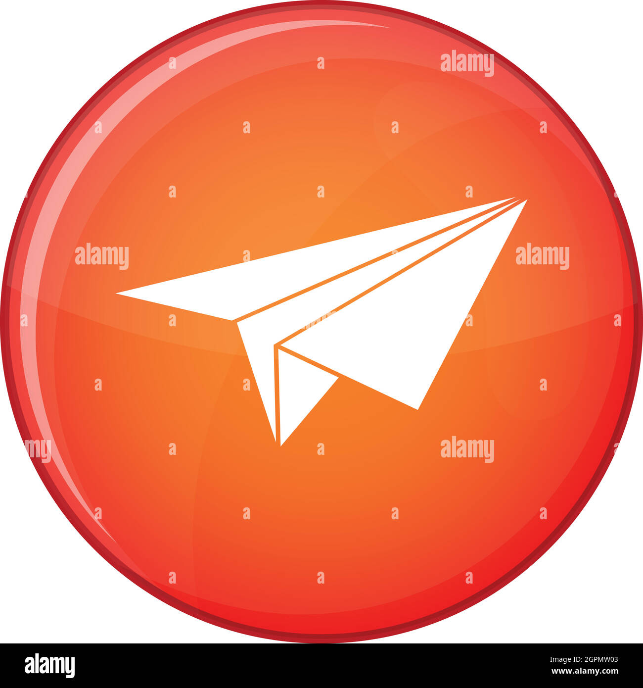 Paper plane icon, flat style Stock Vector Image & Art - Alamy