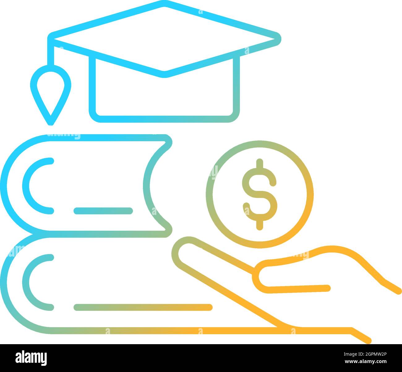 Tuition reimbursement gradient linear vector icon Stock Vector Image ... Tuition reimbursement gradient linear vector icon Stock Vector Image ...