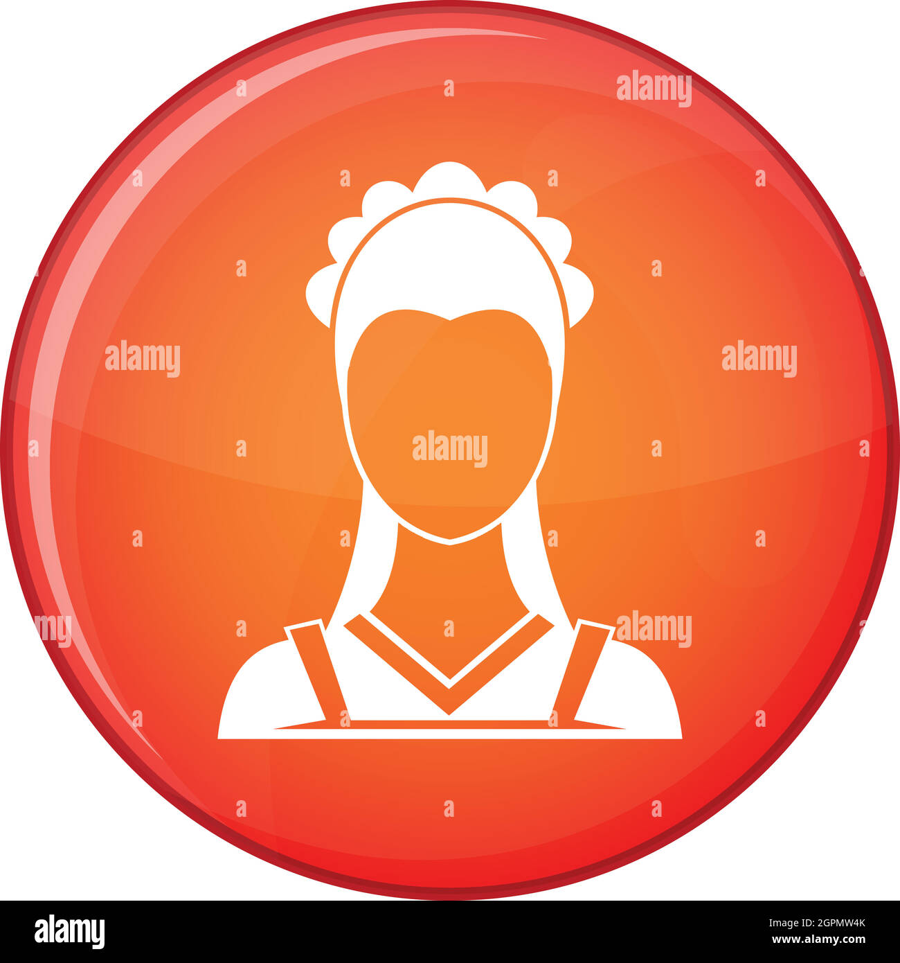 Maid icon, flat style Stock Vector Image & Art - Alamy