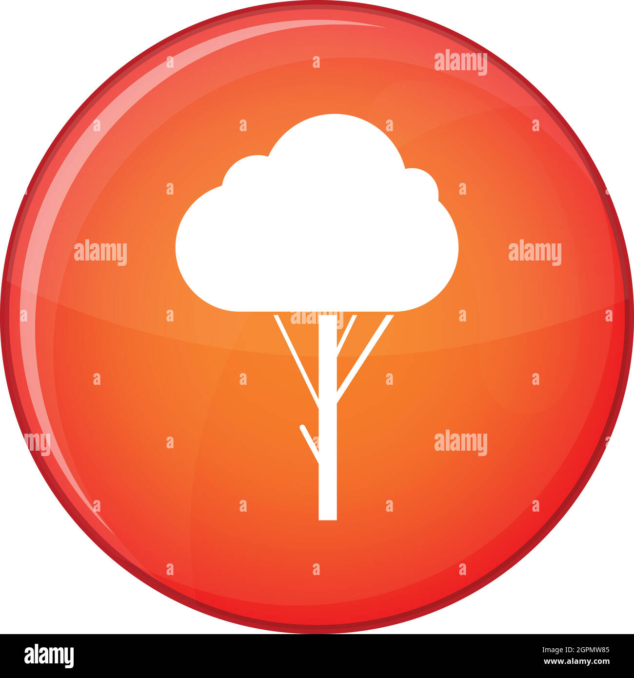 Tree icon, flat style Stock Vector Image & Art - Alamy