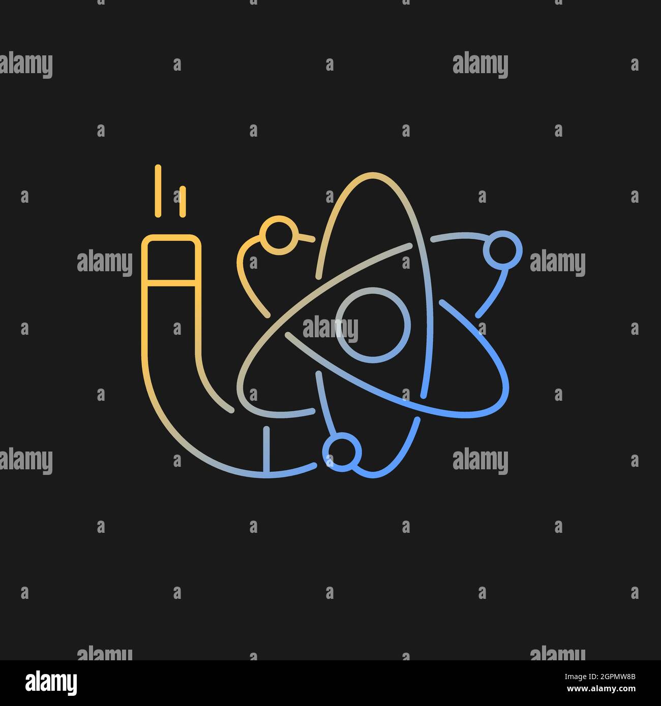 Physics gradient vector icon for dark theme Stock Vector Image & Art ...