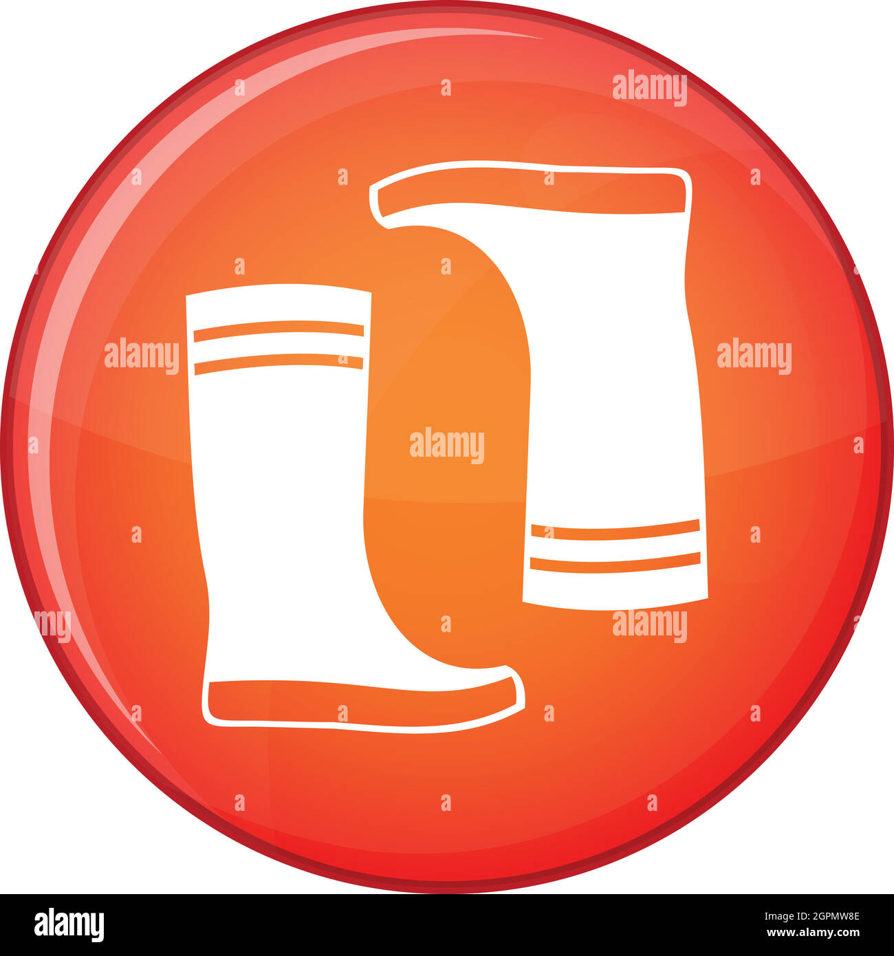 Rubber boots icon, flat style Stock Vector Image & Art - Alamy