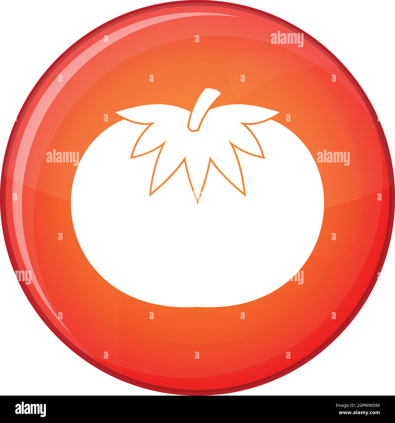 Tomato icon, flat style Stock Vector Image & Art - Alamy