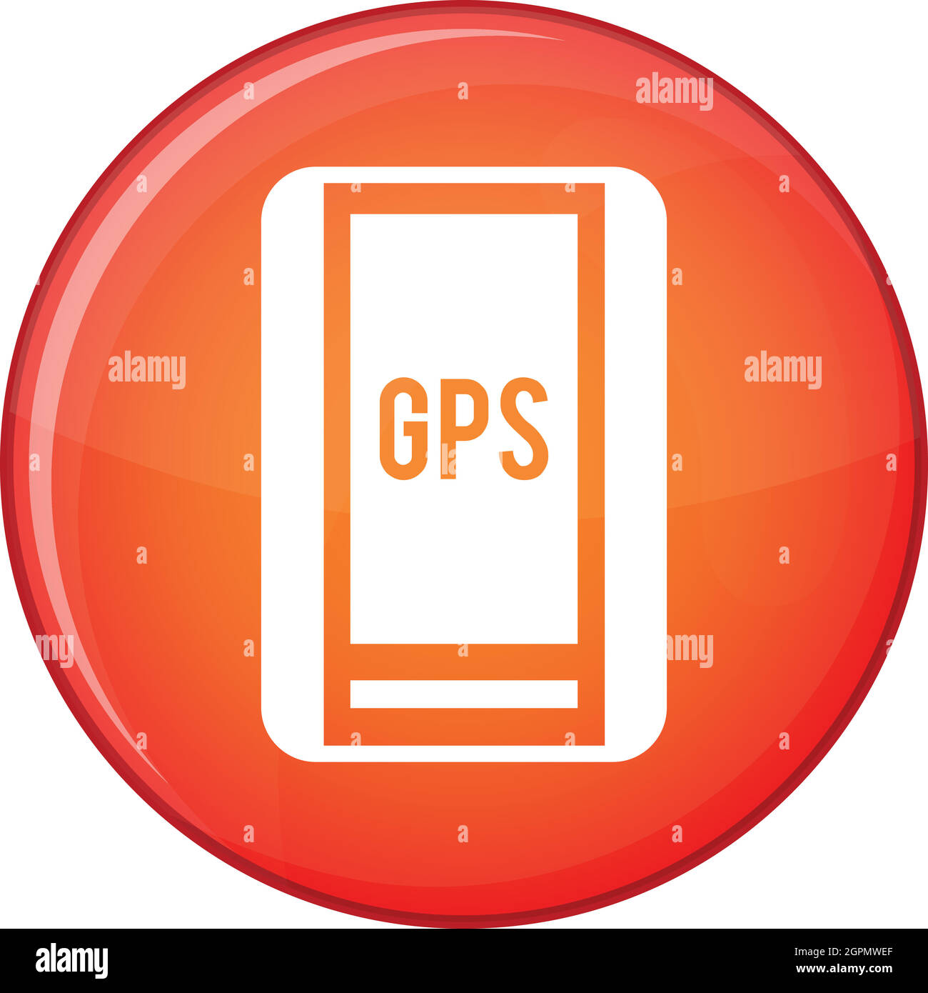 Global Positioning System icon, flat style Stock Vector Image & Art - Alamy