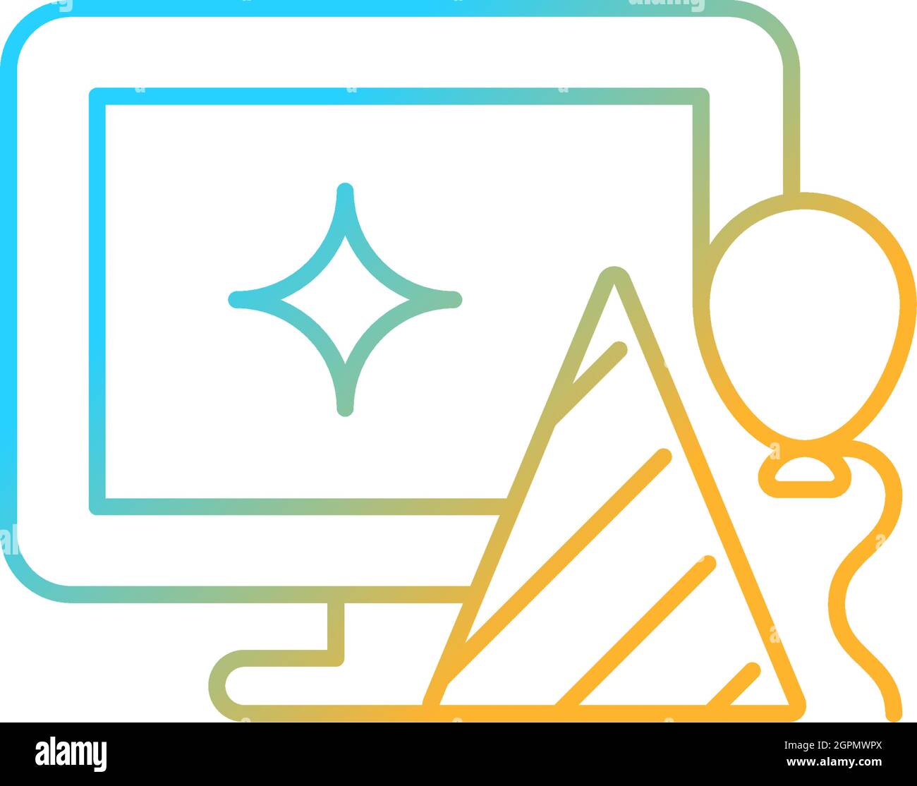 Office party gradient linear vector icon Stock Vector Image & Art - Alamy