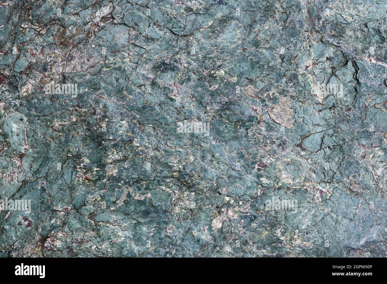 Serpentinite is a rock with texture to that of the skin of a snake ...