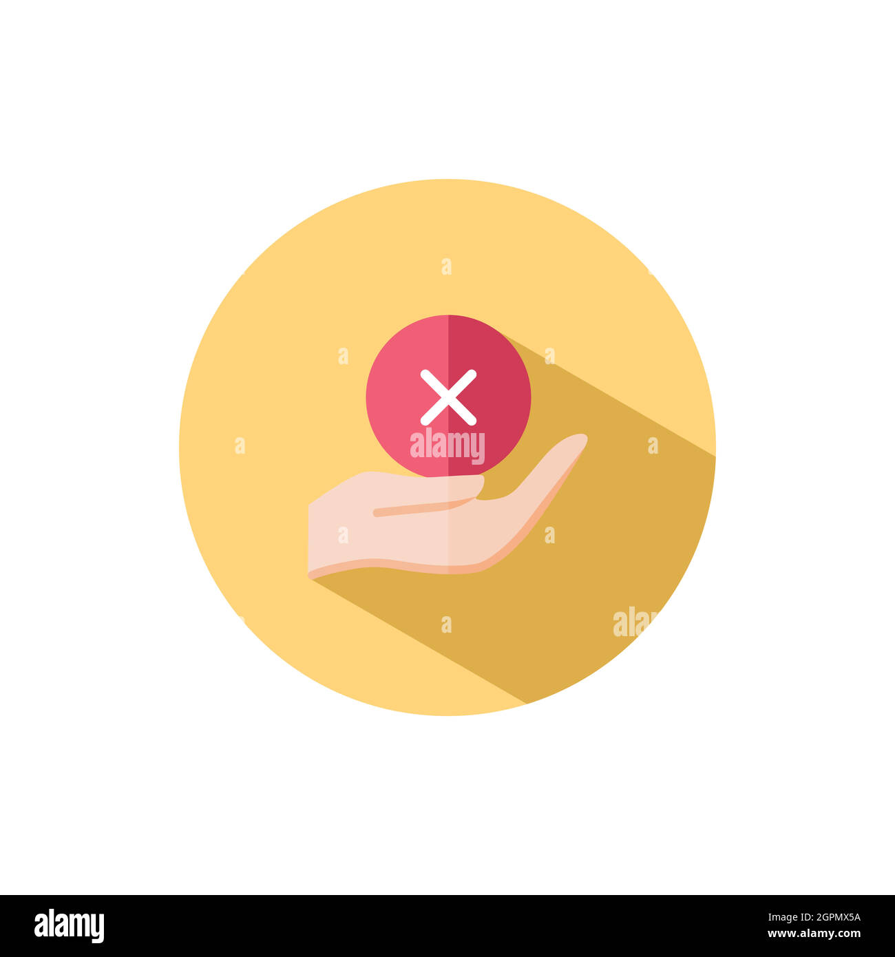 Denied symbol circle icon hi-res stock photography and images - Alamy