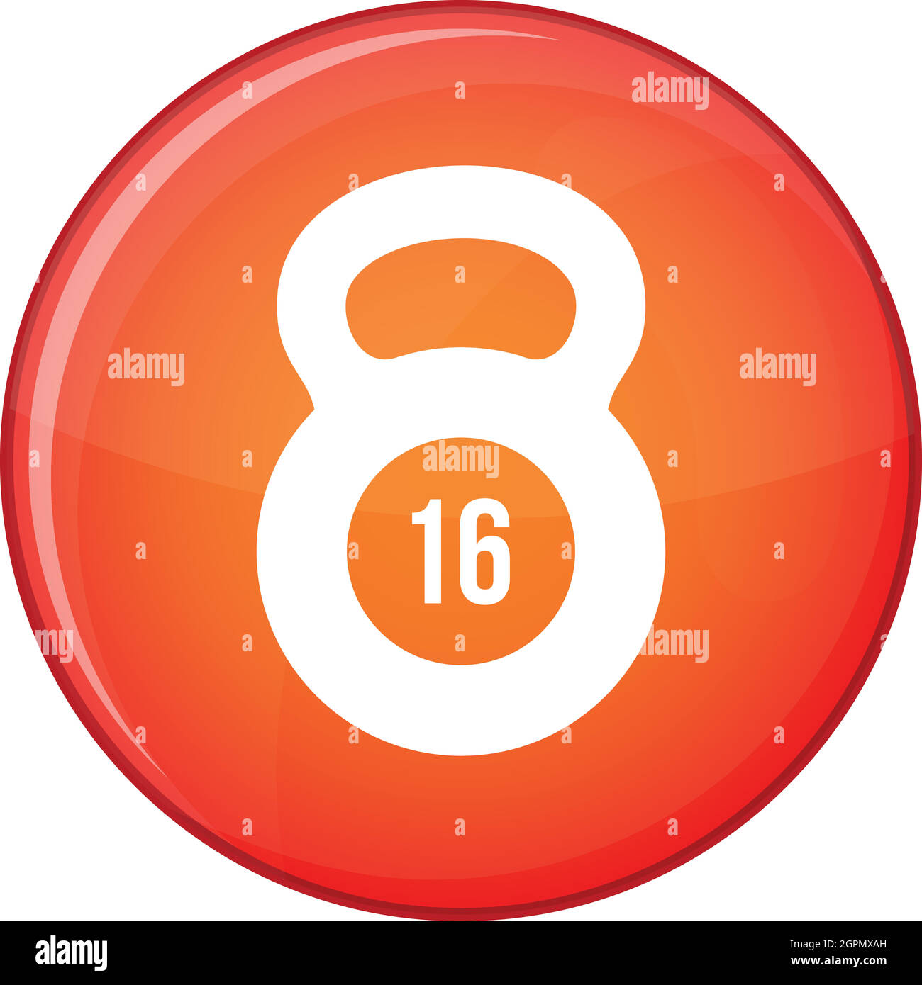 Kettlebell icon, flat style Stock Vector Image & Art - Alamy