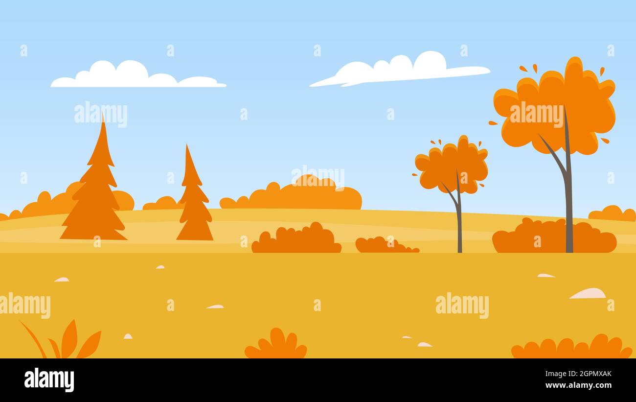 Simple Cartoon Background Scene