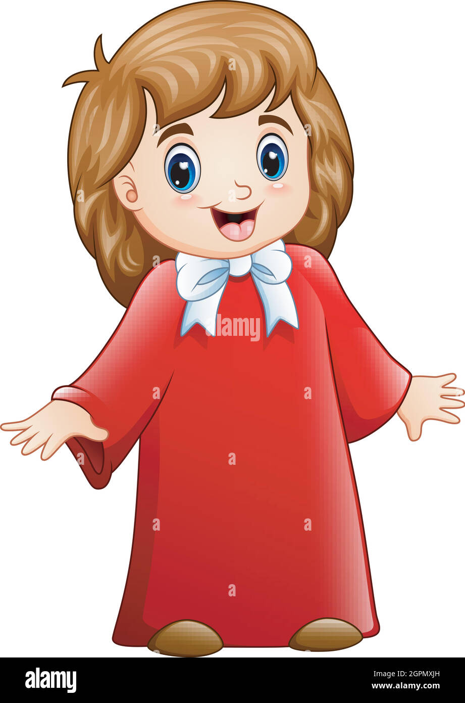 Vector illustration of Girl choir cartoon Stock Vector Image & Art - Alamy