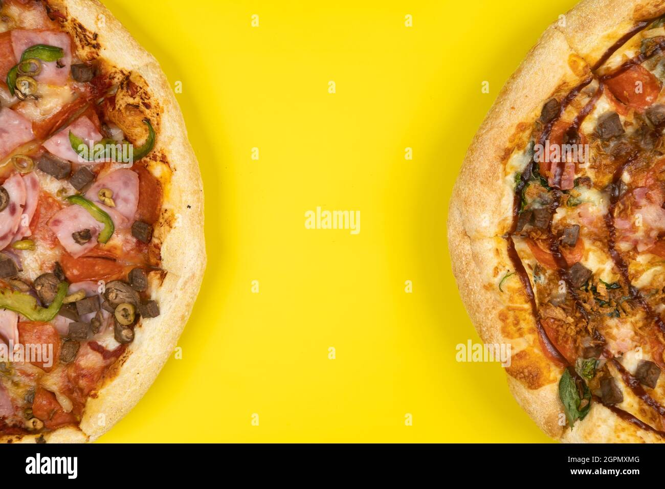 Cooking dough two pizzas hi-res stock photography and images - Alamy