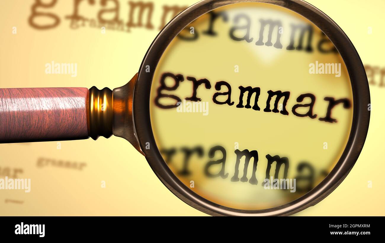 English grammar concept hi-res stock photography and images - Alamy