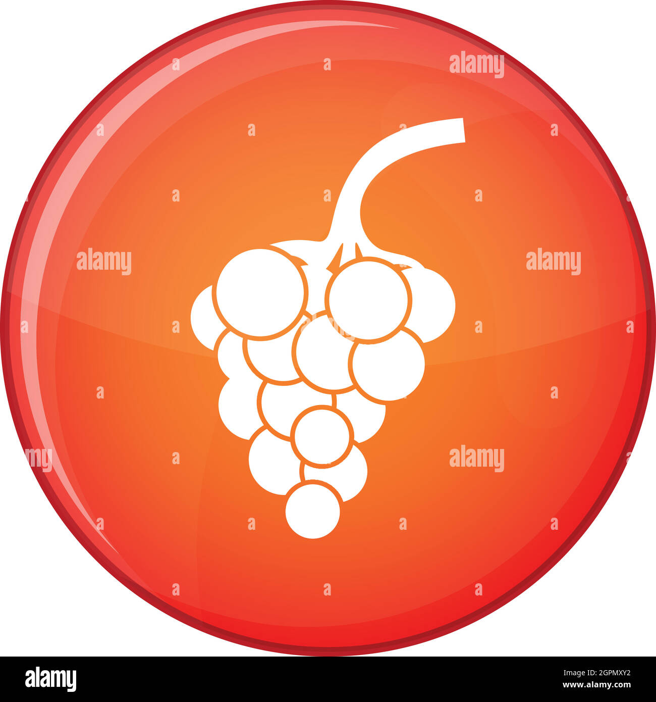 Grape branch icon, flat style Stock Vector Image & Art - Alamy