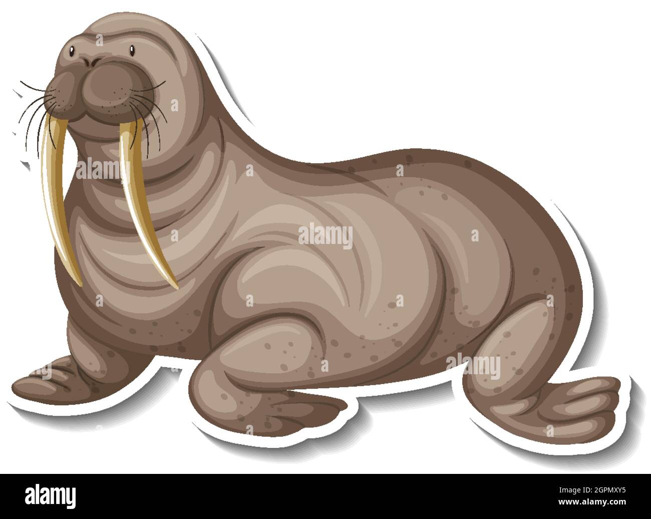 Walrus cartoon hi-res stock photography and images - Alamy