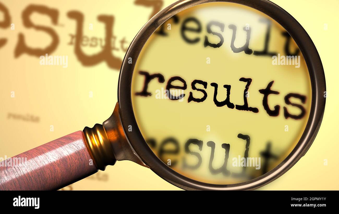 Results explanation hi-res stock photography and images - Alamy