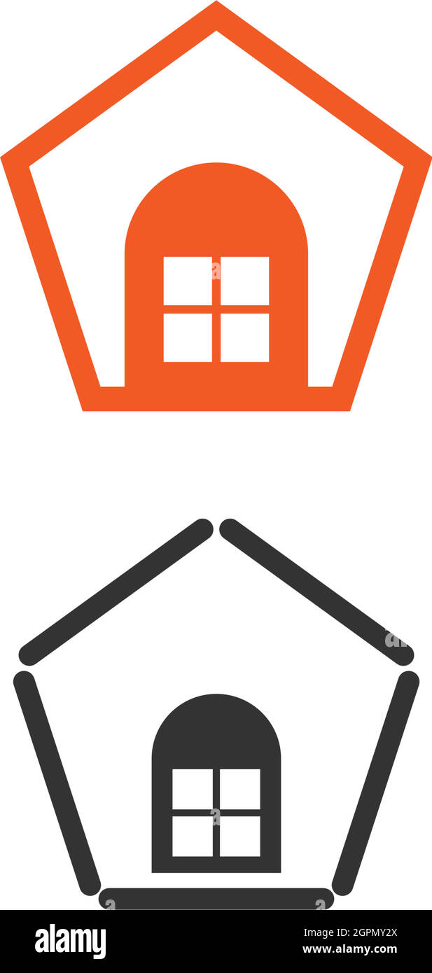 House icon logo simple design template vector Stock Vector Image & Art ...