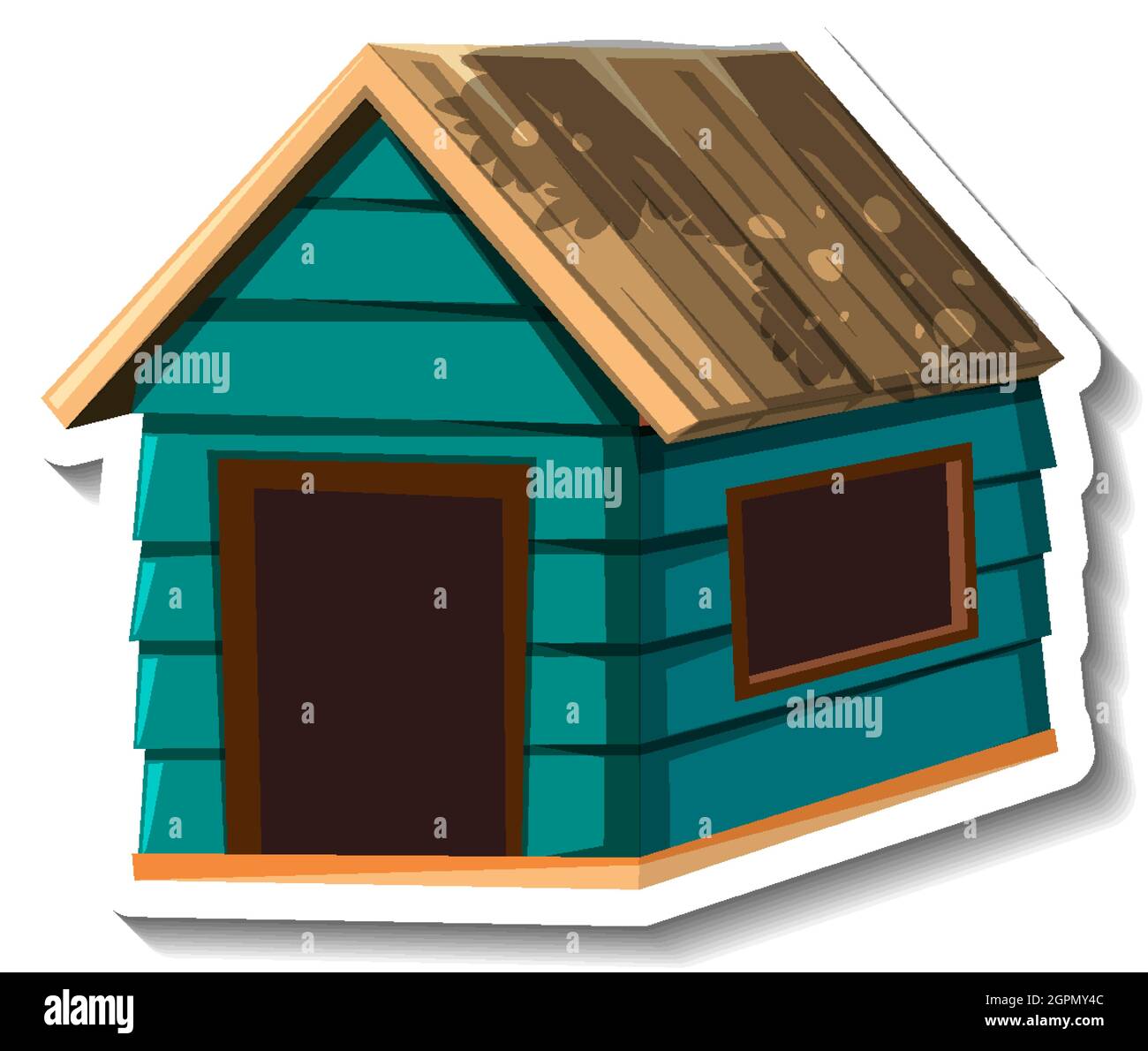 Small forest hut Cut Out Stock Images & Pictures - Alamy