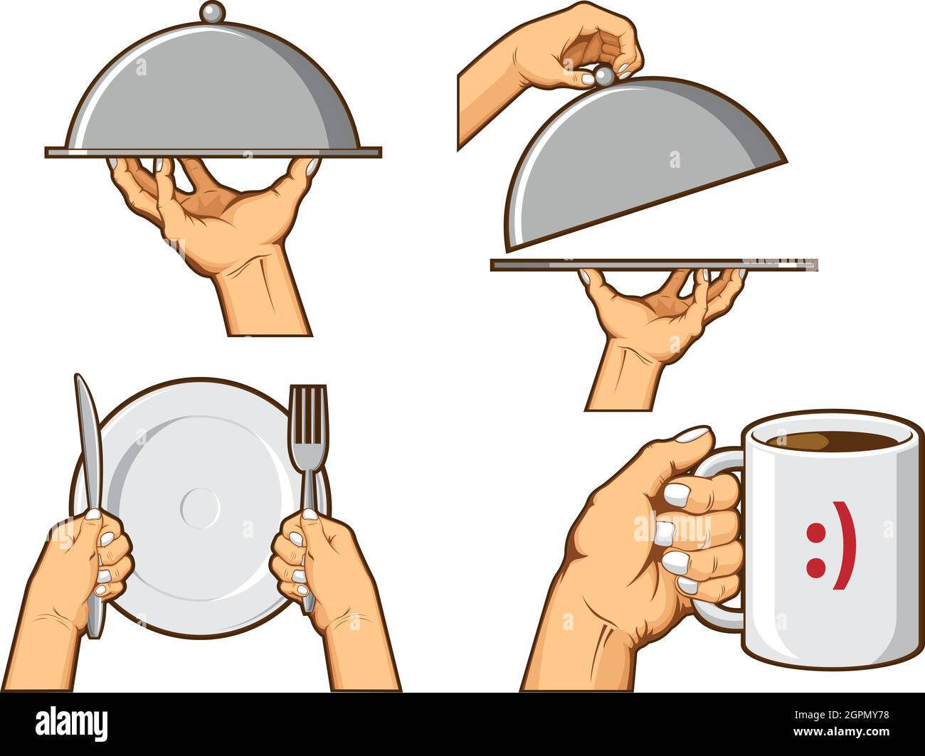 Restaurant Cafe Bistro Eatery Sign Symbol Isolated Vector Drawing Stock ...