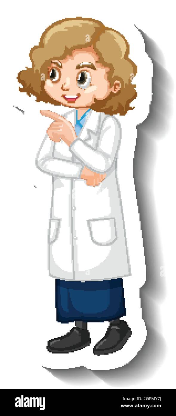 Girl learning in science Cut Out Stock Images & Pictures - Alamy