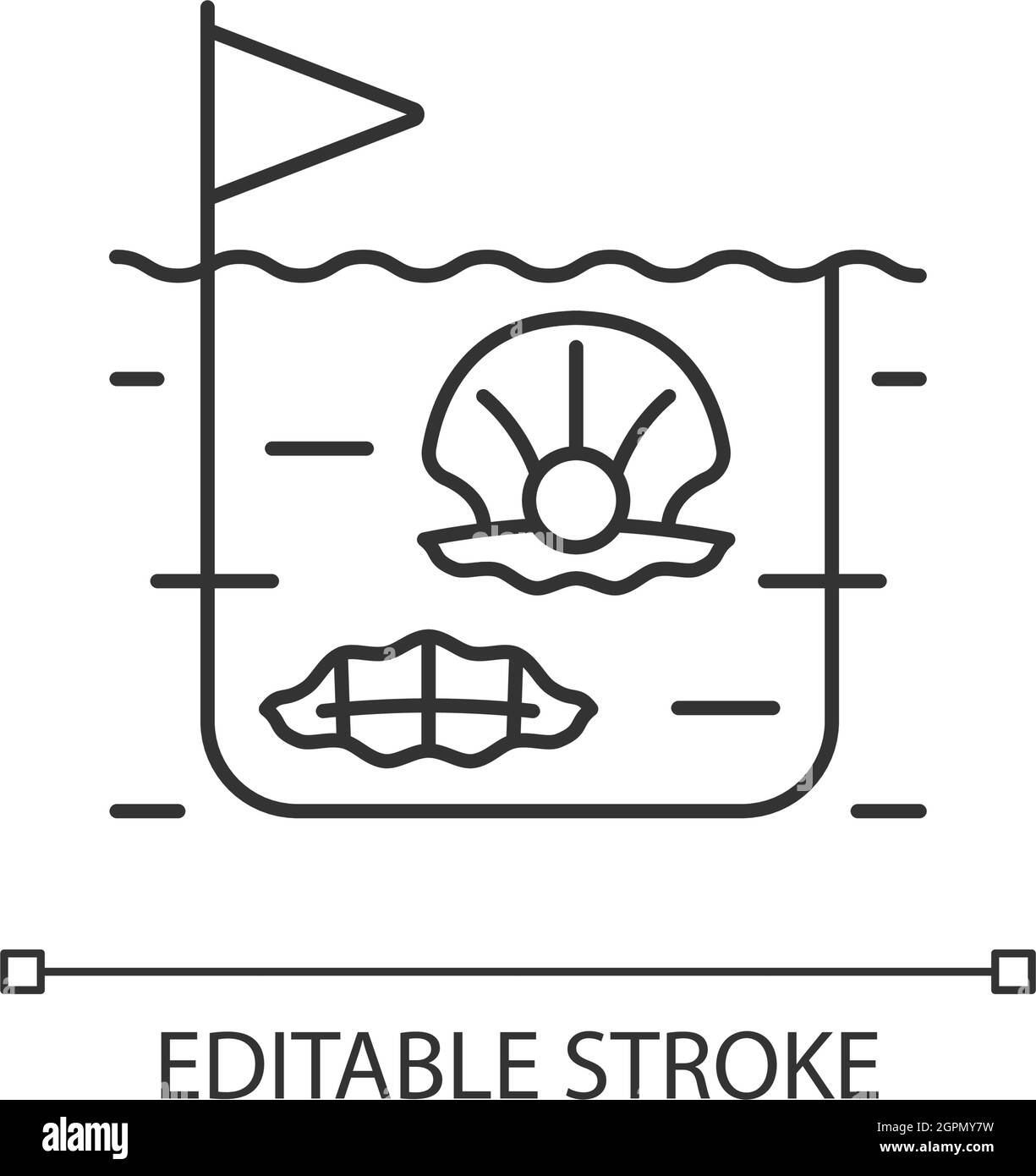 Oyster and pearl Black and White Stock Photos & Images - Alamy