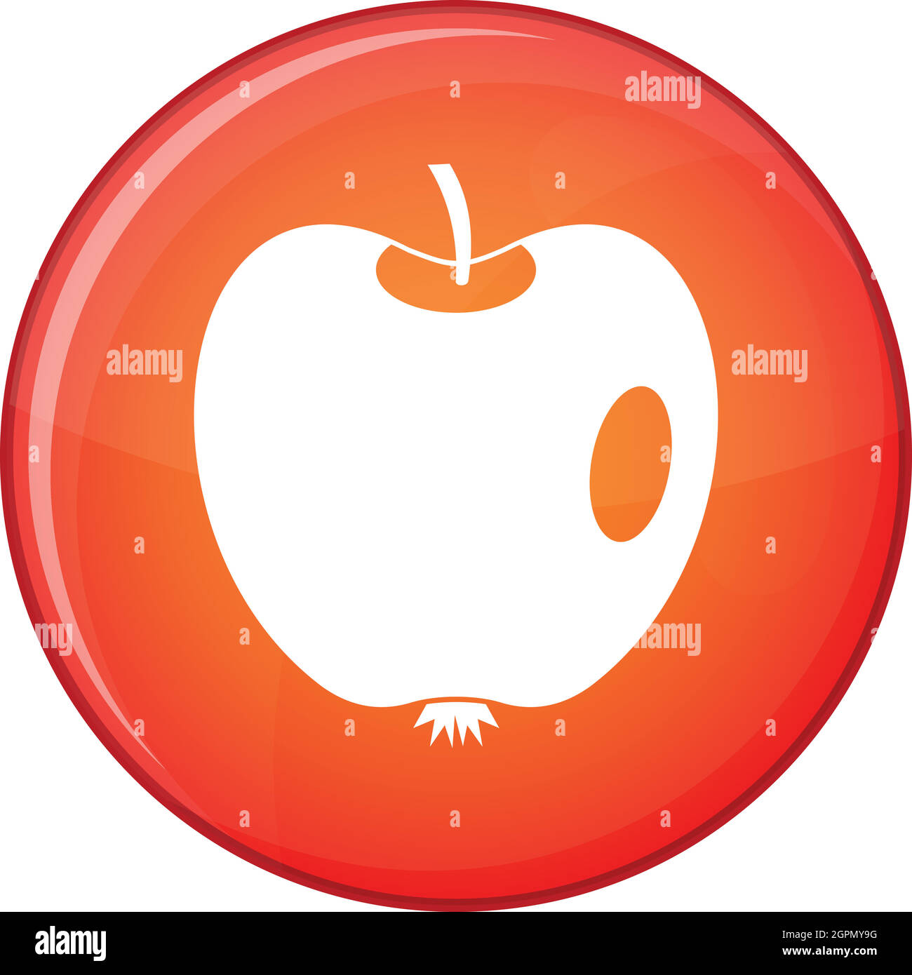 Apple icon, flat style Stock Vector Image & Art - Alamy