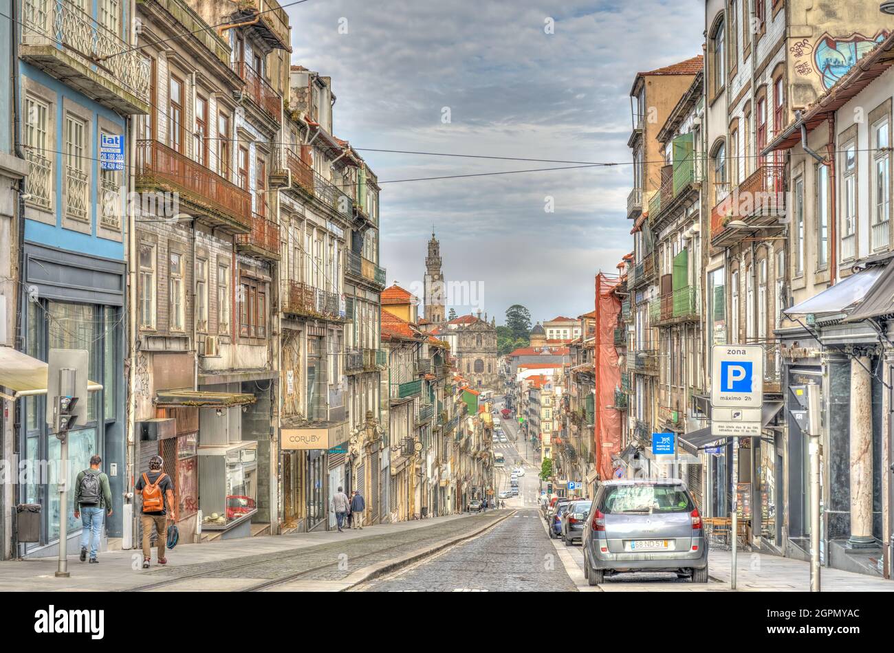 Porto landmarks, Portugal, HDR Image Stock Photo - Alamy