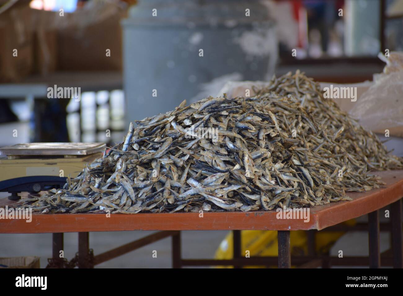 cluster of small dryfish Stock Photo - Alamy