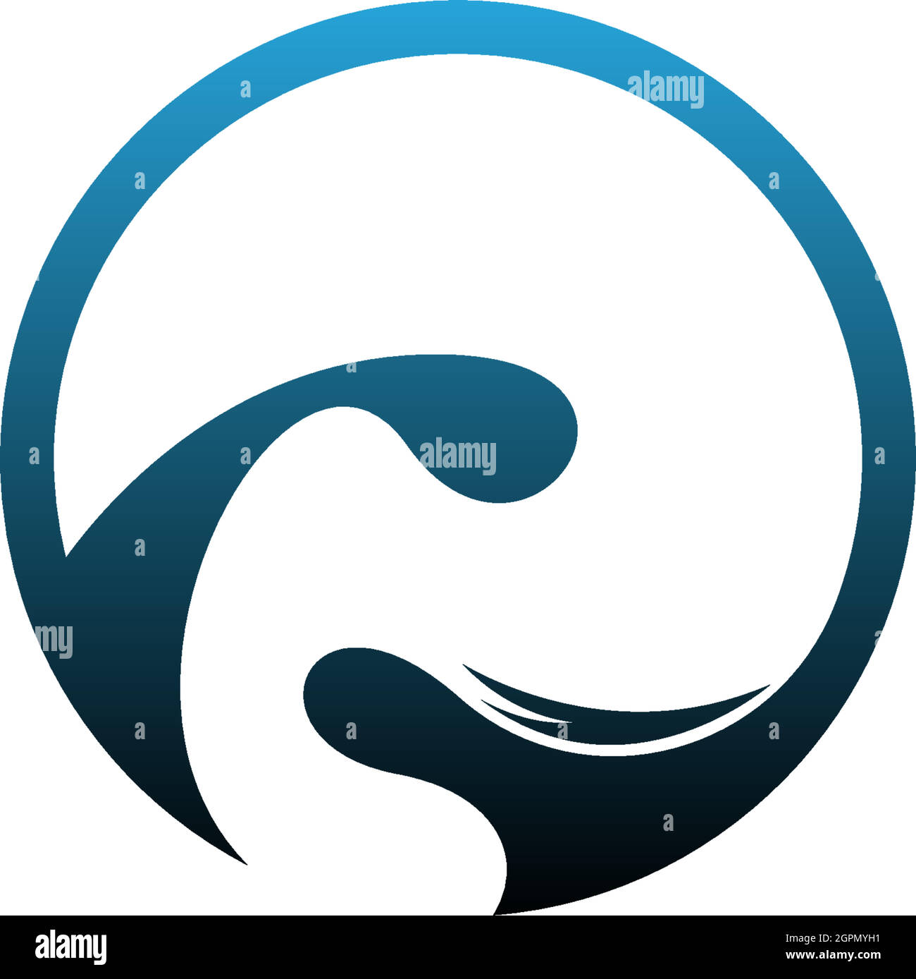 Wave icon logo simple design template vector Stock Vector Image & Art ...