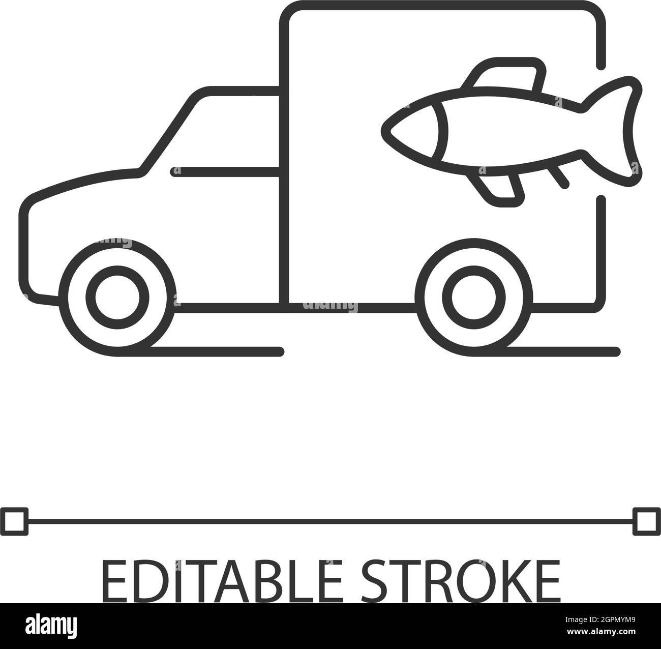 Fish transporting linear icon Stock Vector Image & Art - Alamy