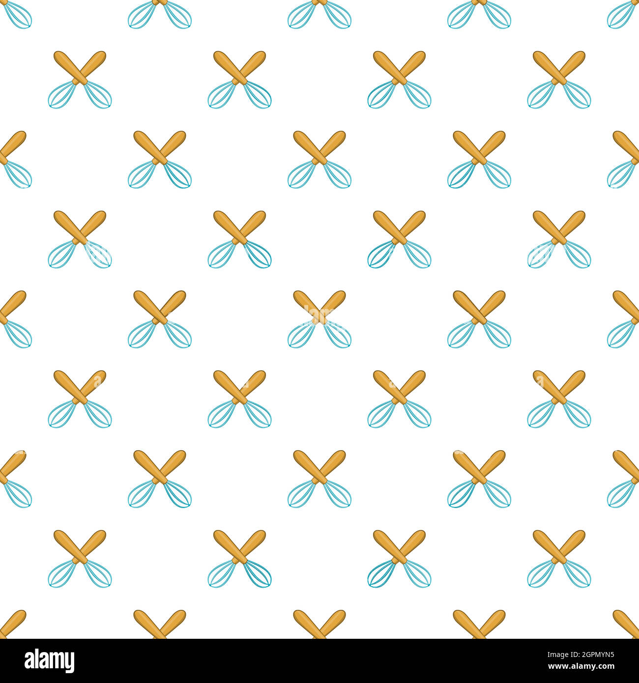 Whisks Pattern Cartoon Style Stock Vector Image And Art Alamy