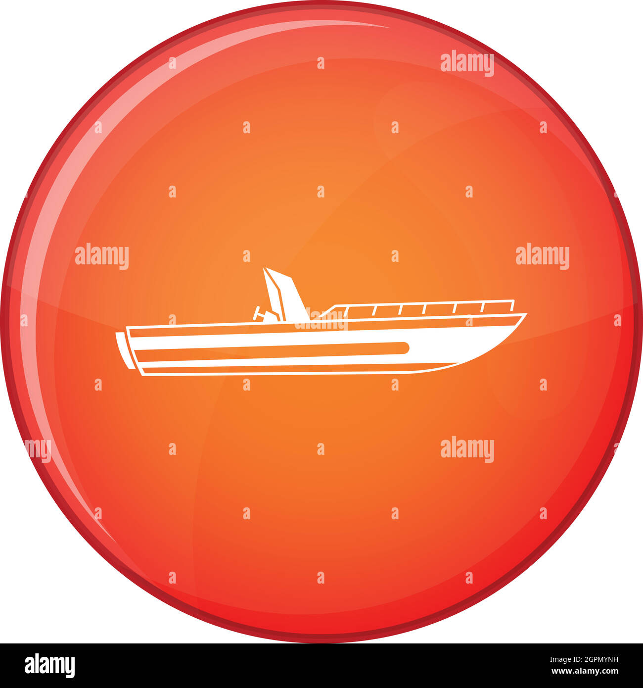 Speed boat fishing boat Stock Vector Images - Alamy