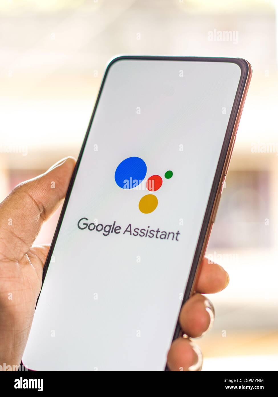 Google assistant logo hi-res stock photography and images - Alamy