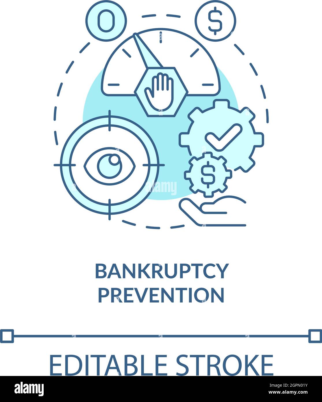 Crisis prevention concept icon Stock Vector Image & Art - Alamy