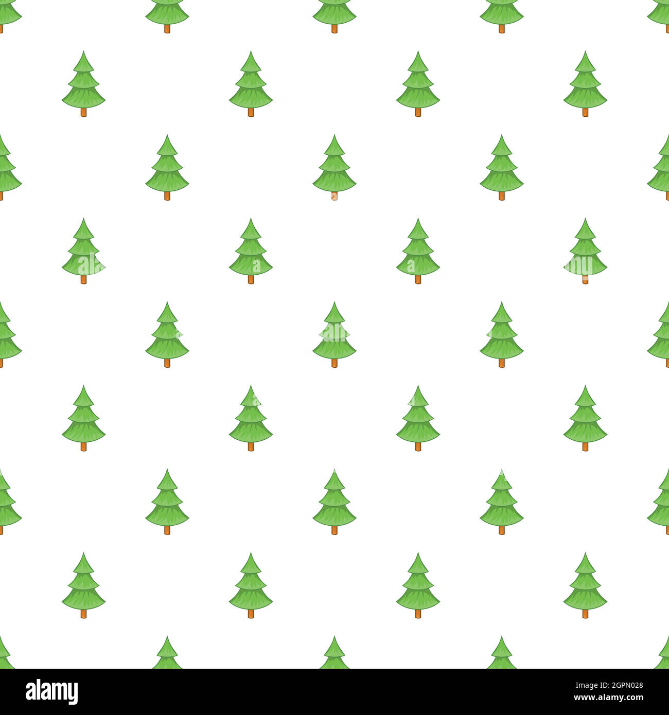 Fur tree pattern, cartoon style Stock Vector Image & Art - Alamy