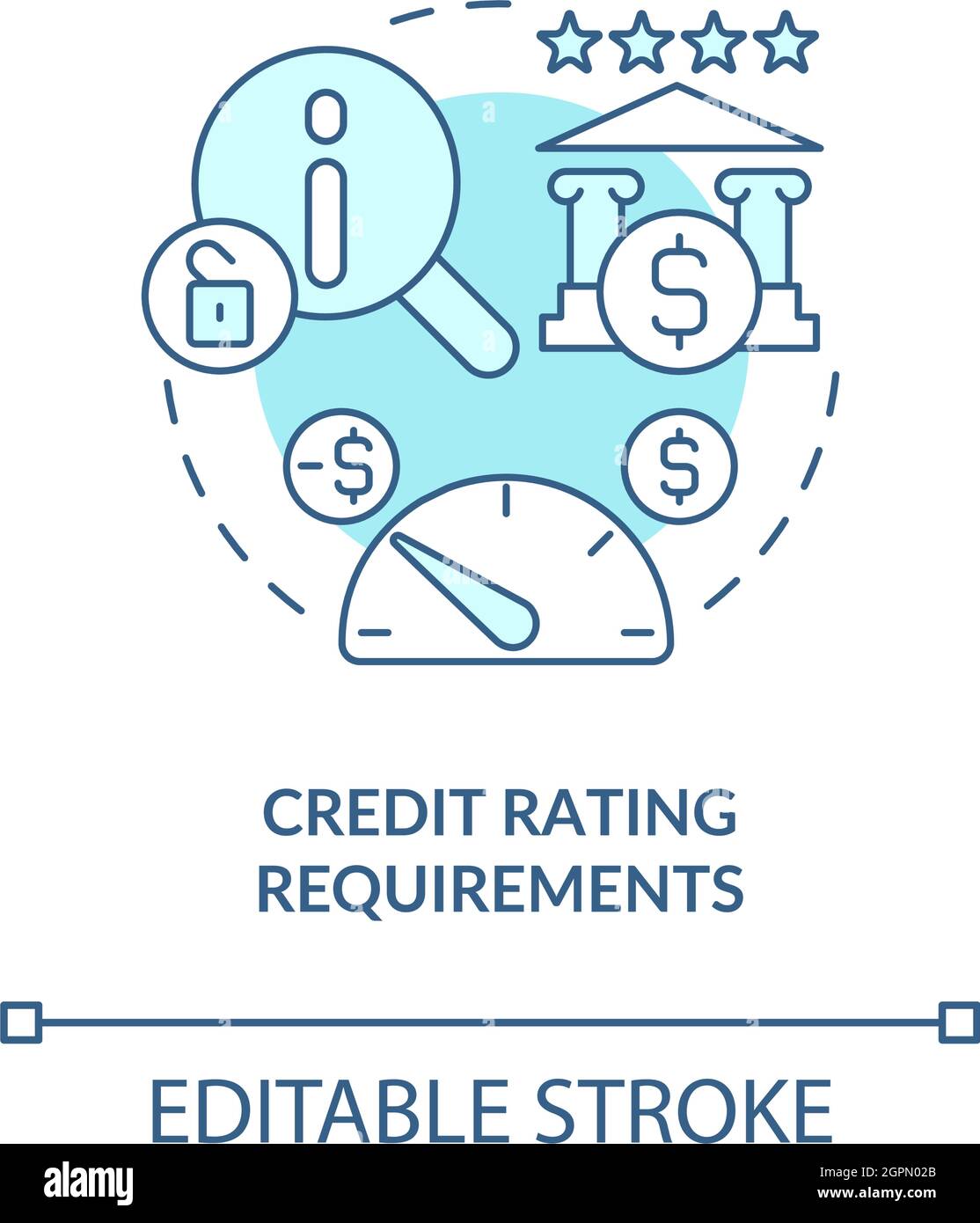 Credit score drawing Stock Vector Images - Alamy