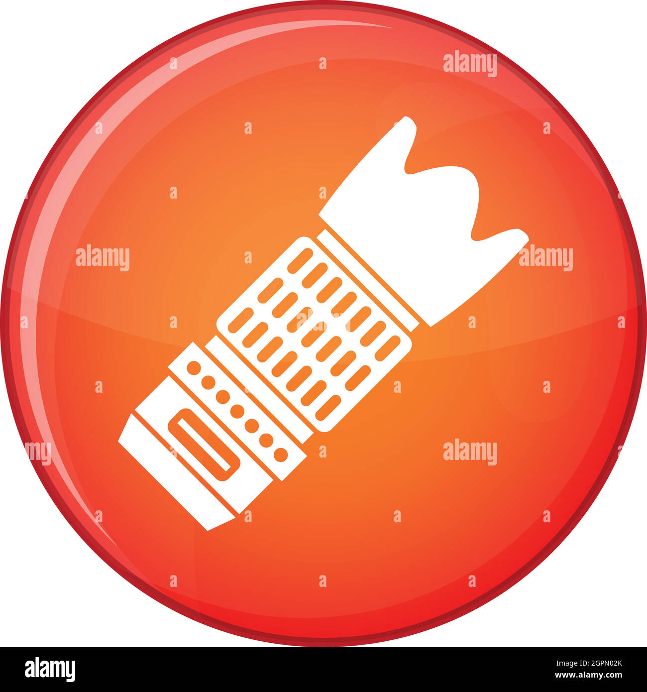 Interchangeable lens for camera icon, flat style Stock Vector Image ...