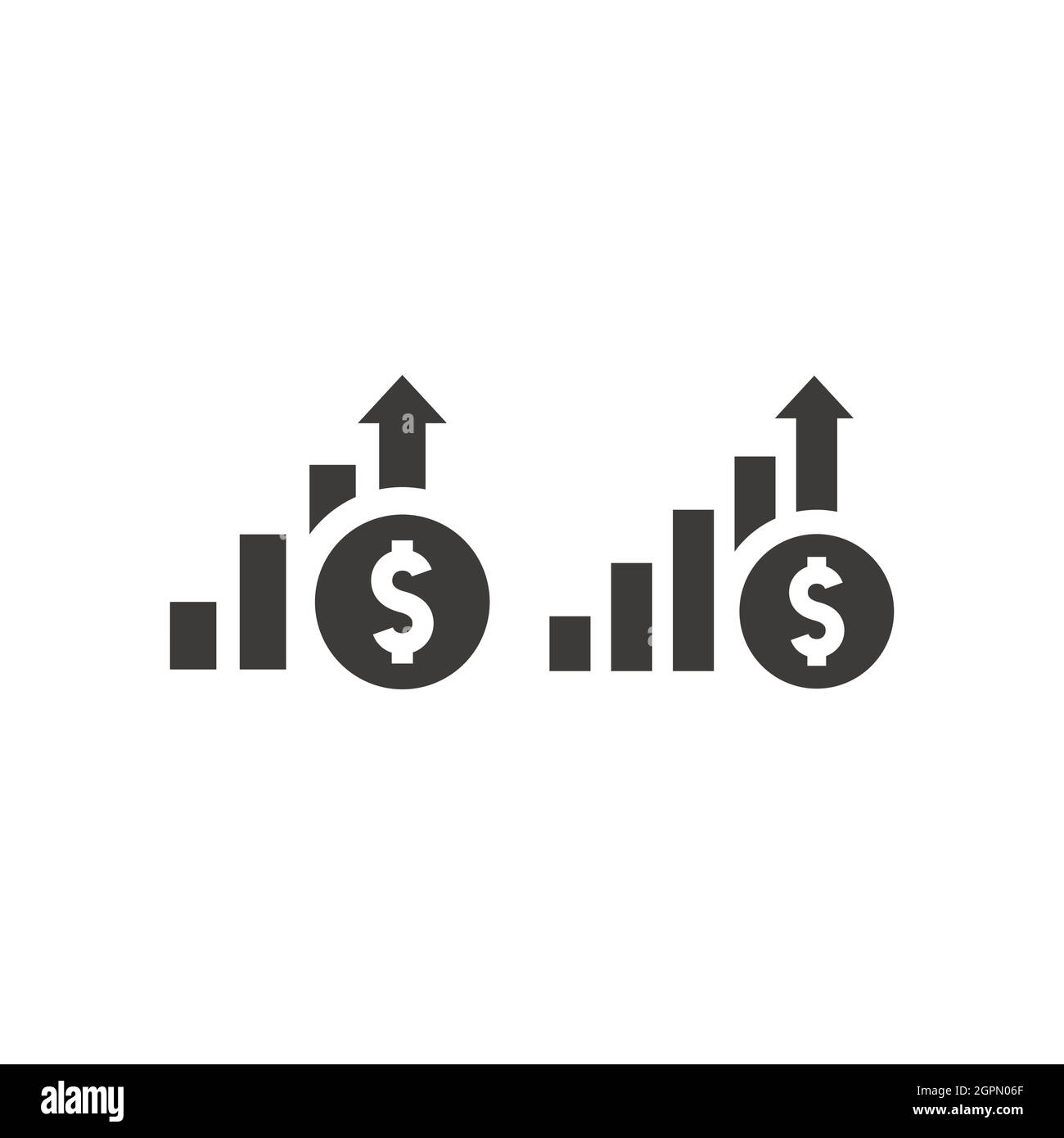 Profit arrow graphic Black and White Stock Photos & Images - Alamy