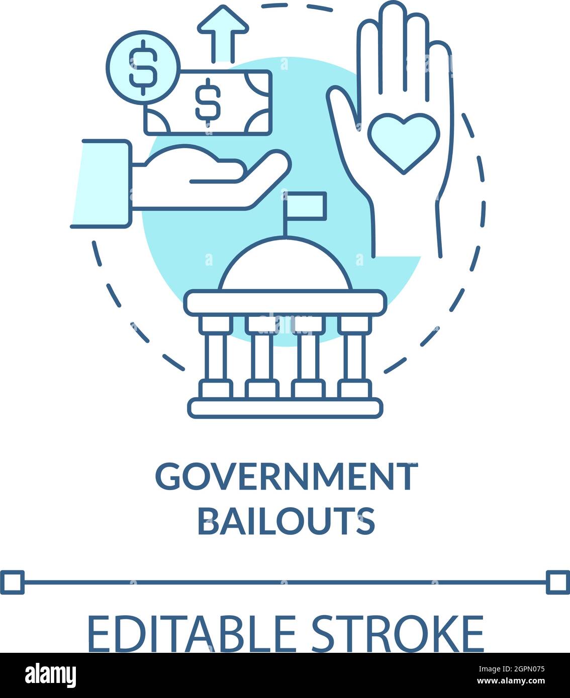 Government support concept icon Stock Vector Image & Art - Alamy