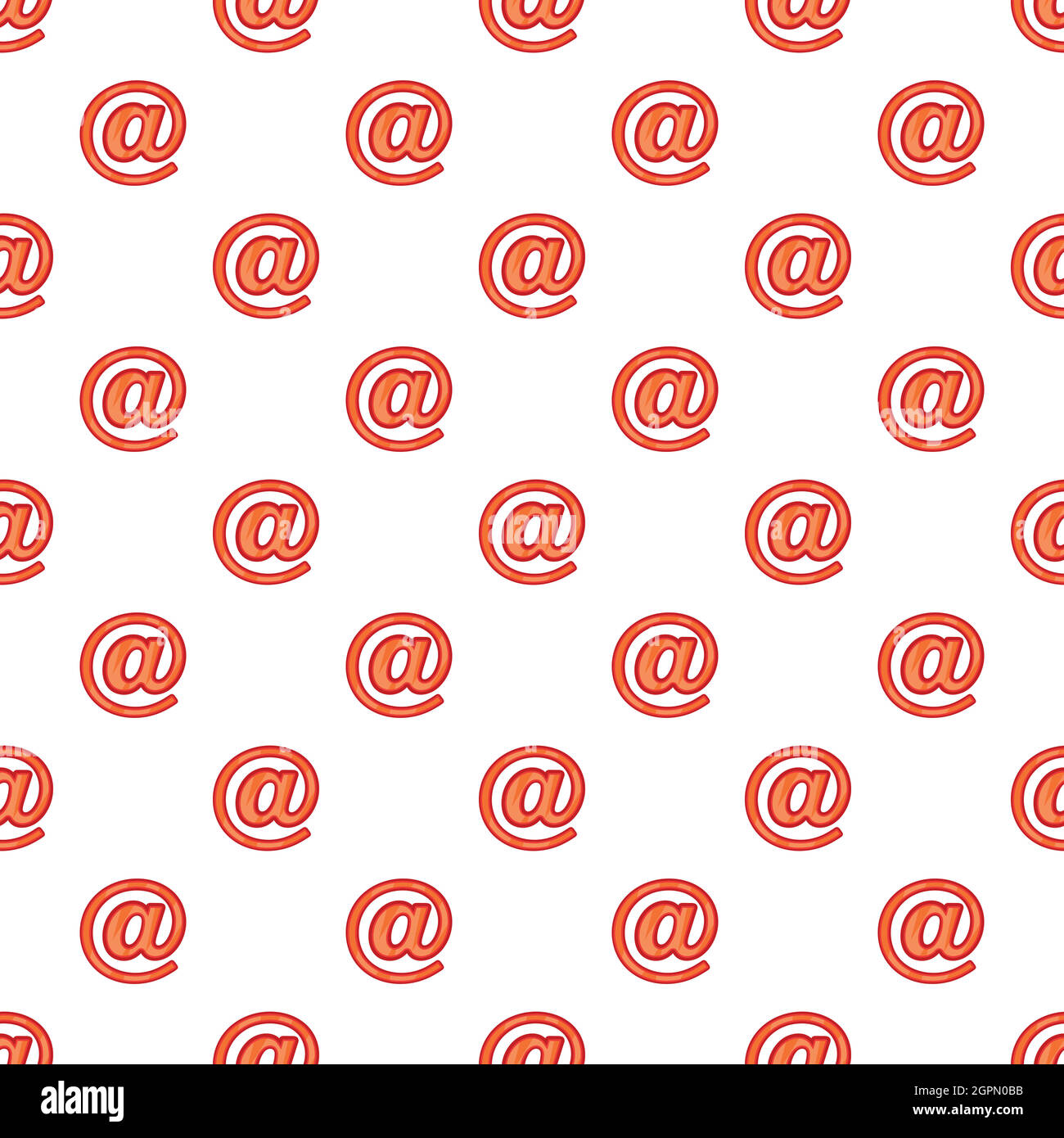 Sign e-mail pattern, cartoon style Stock Vector Image & Art - Alamy