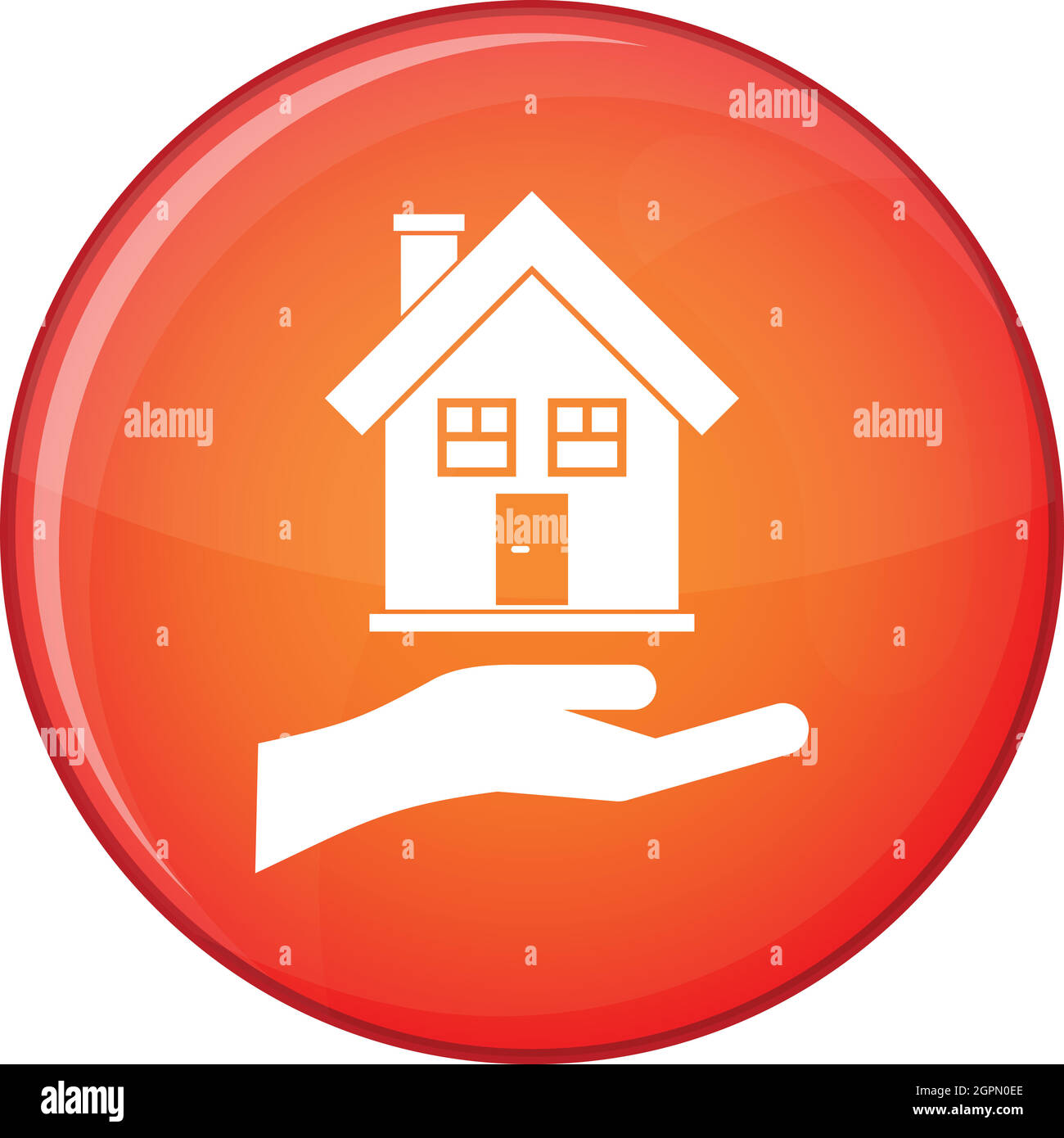 Hand holding offer house real Stock Vector Images - Alamy