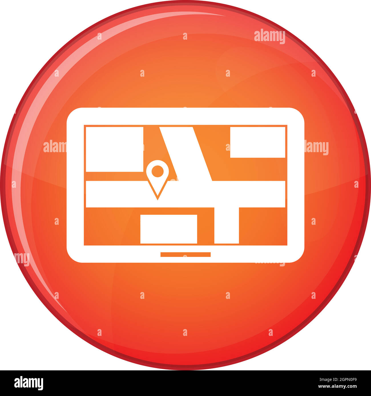 Navigation system screen Stock Vector Images - Alamy