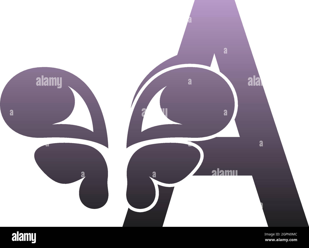 Letter A with butterfly icon logo design vector Stock Vector Image ...