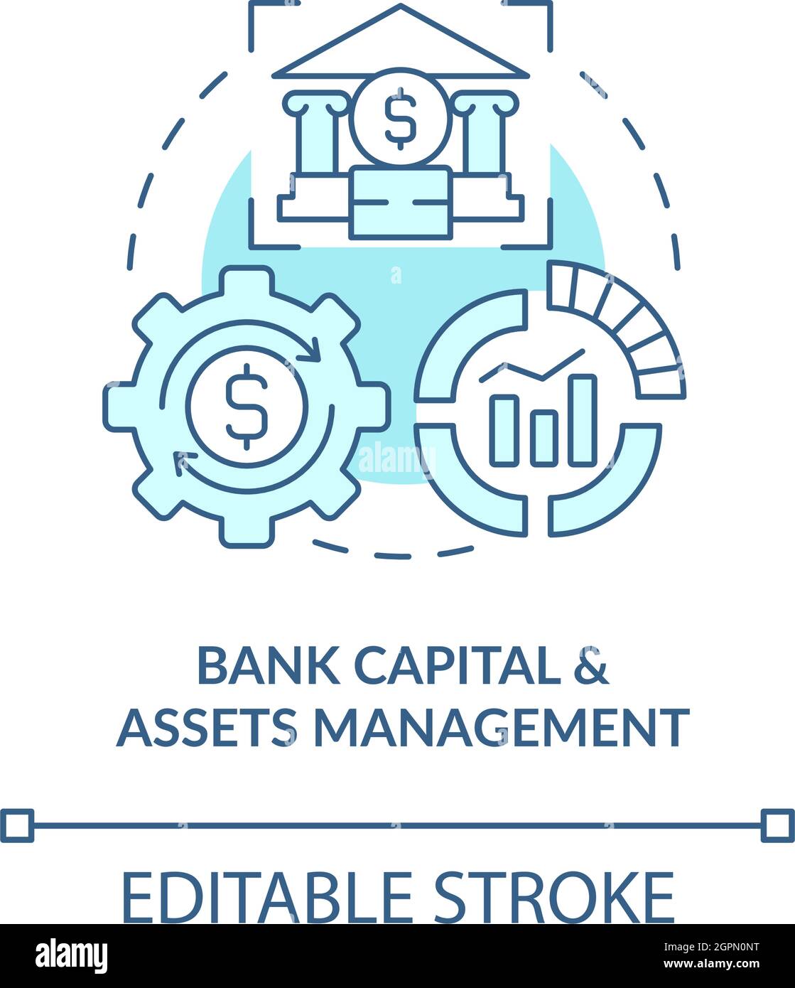 Bank capital management concept icon Stock Vector Image & Art - Alamy